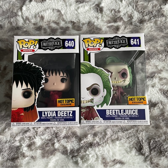 Funko | Toys | Funko Pop Beetlejuice And Lydia Deetz Figures | Poshmark